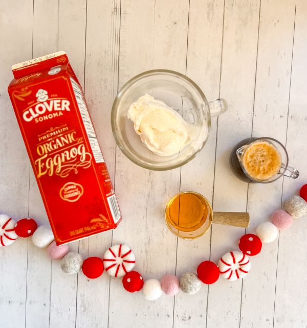 Bourbon Eggnog Affogato - Clover