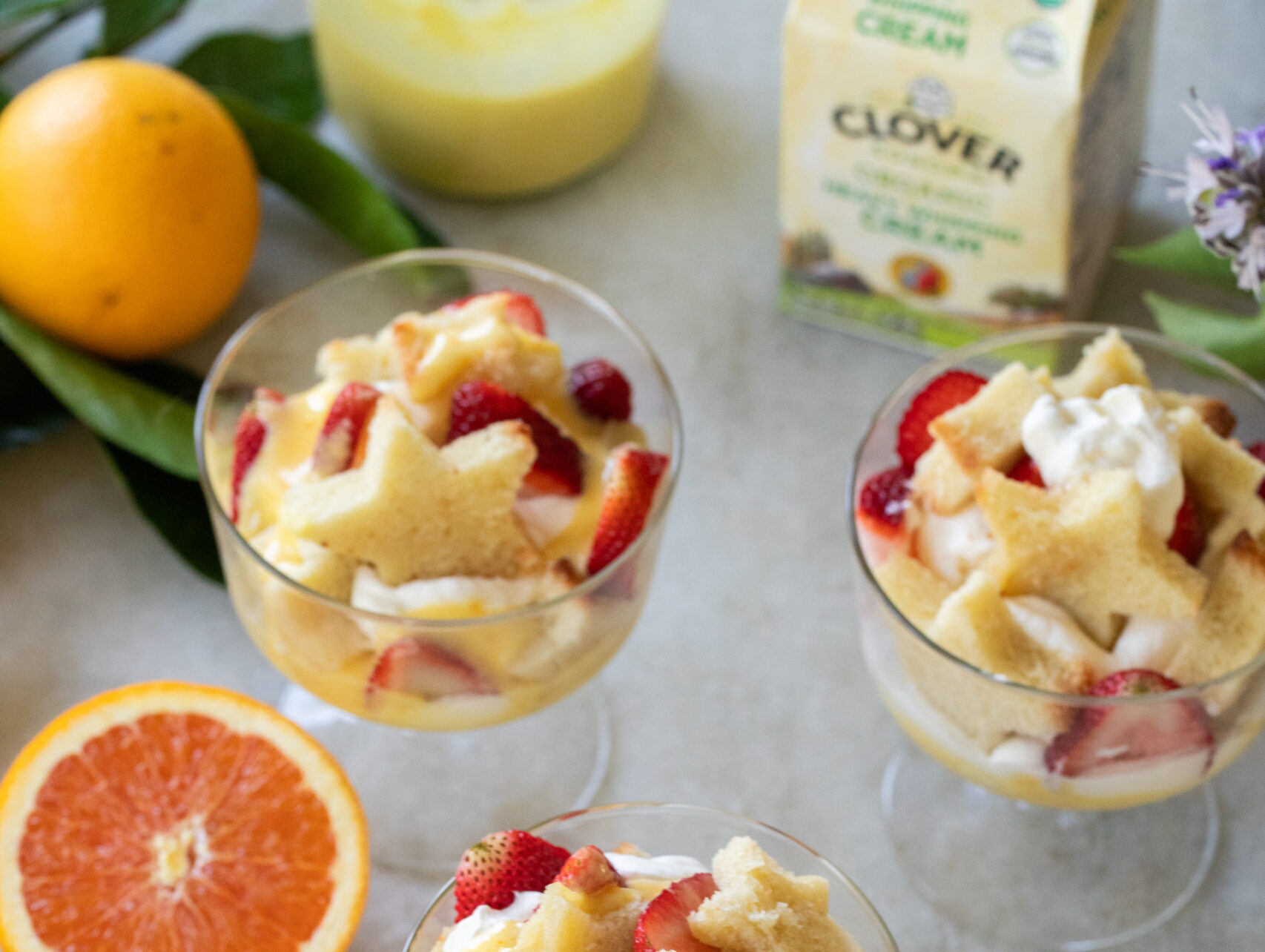 Clover Sonoma Strawberry Orange Trifles - Clover