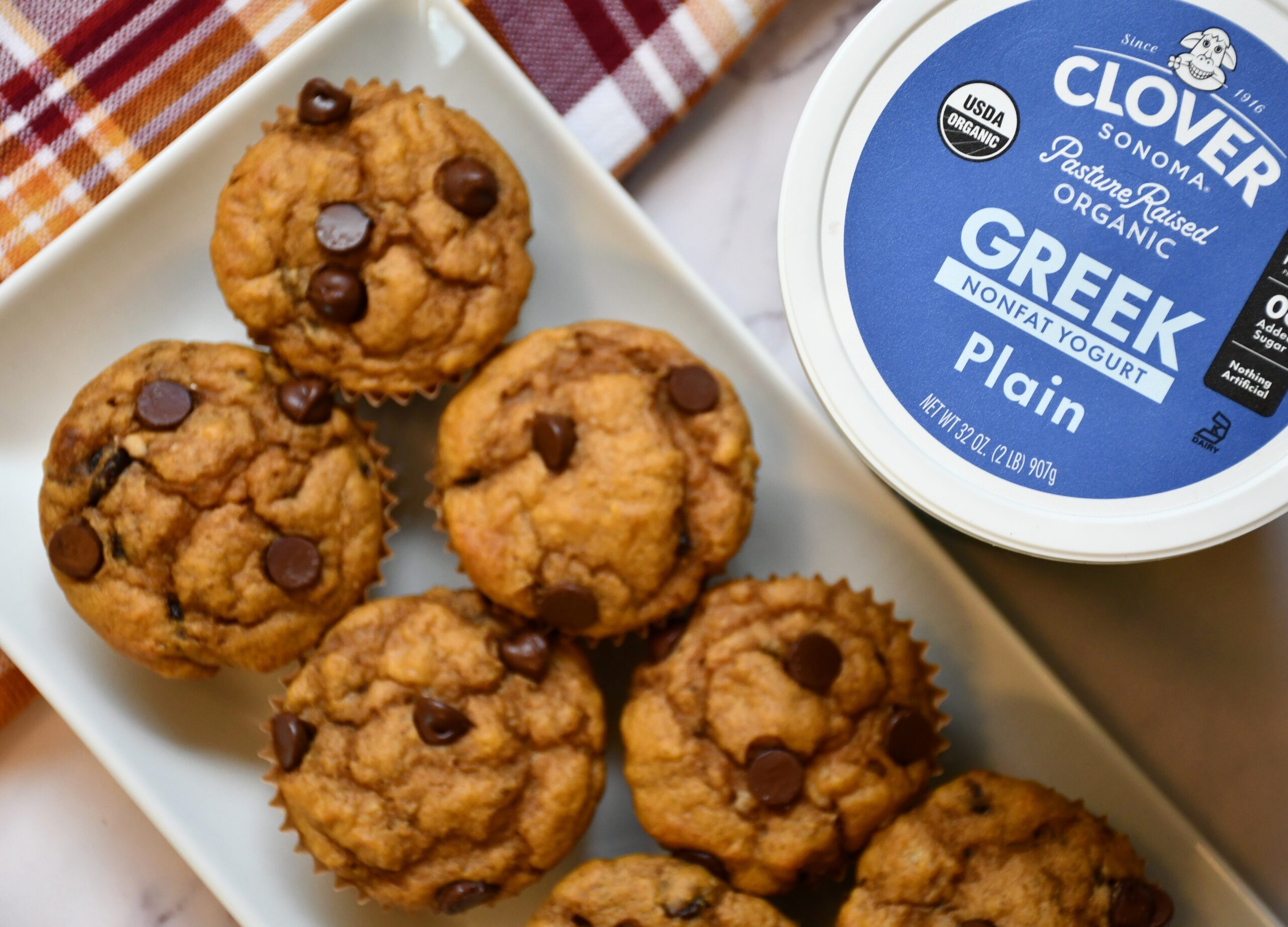 Greek Yogurt Pumpkin Muffins - Clover